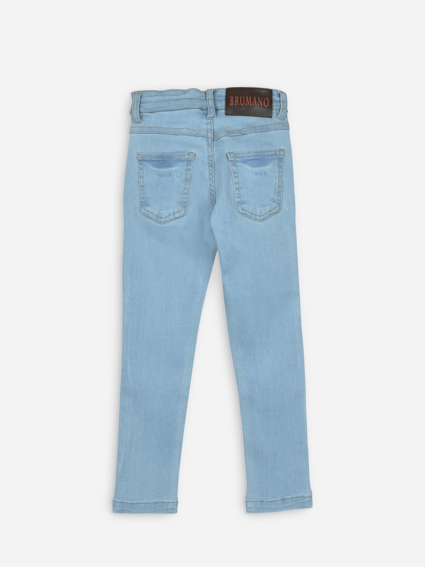 Light Blue Micro Modal Slimfit Casual Jeans – Brumano