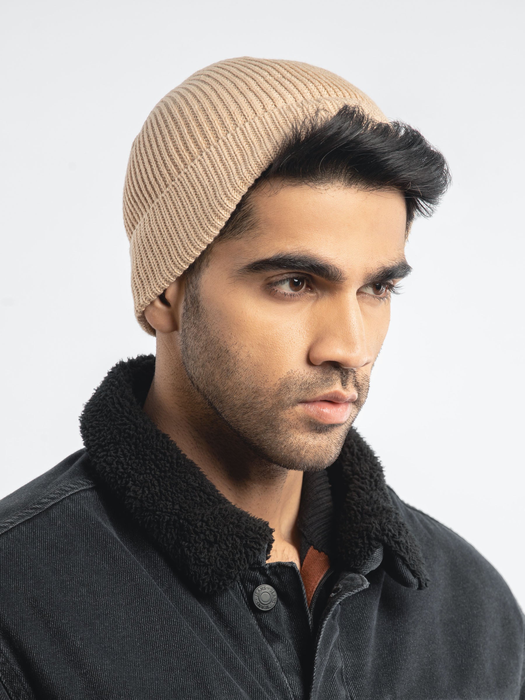 Beige Beanie Cap – Brumano