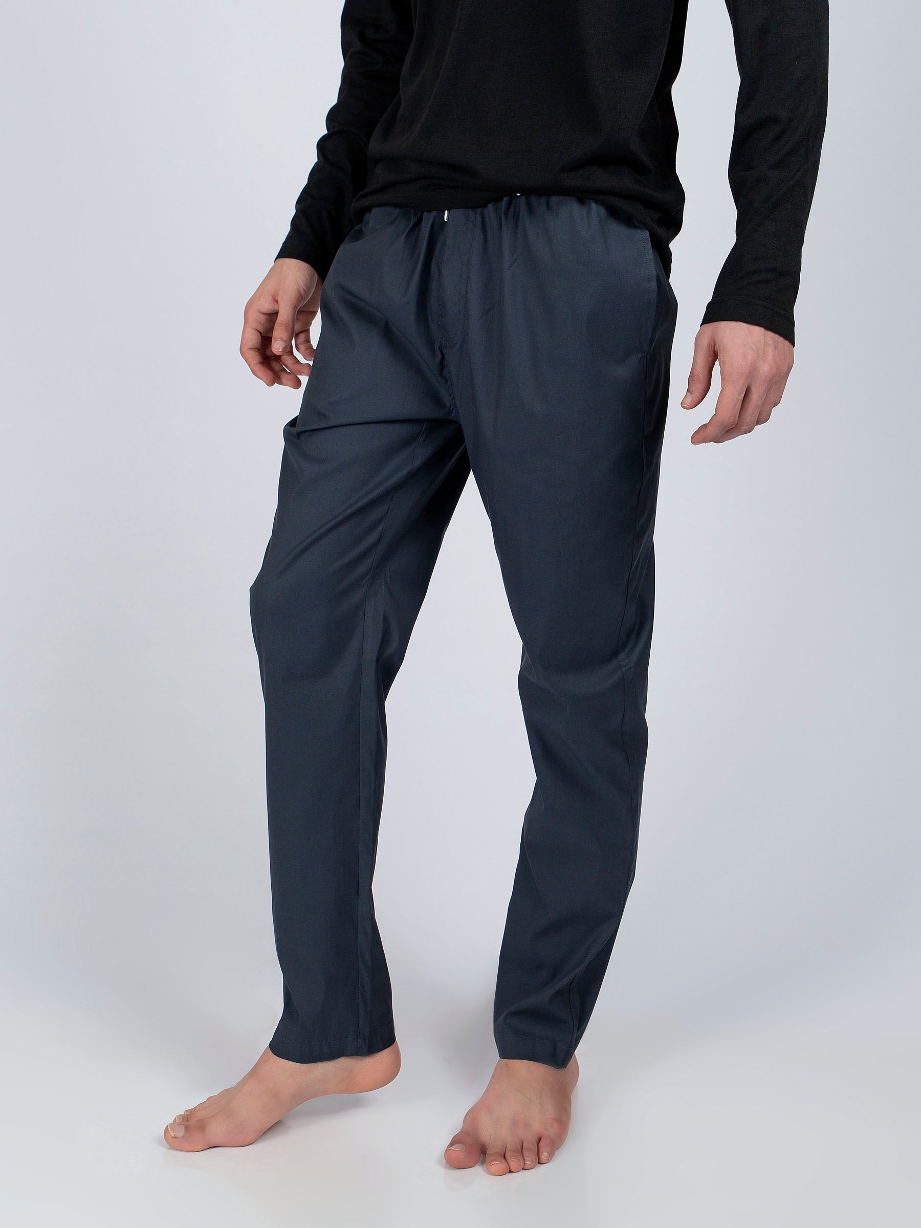 Greyish Blue Super Soft Cotton Pajama – Brumano